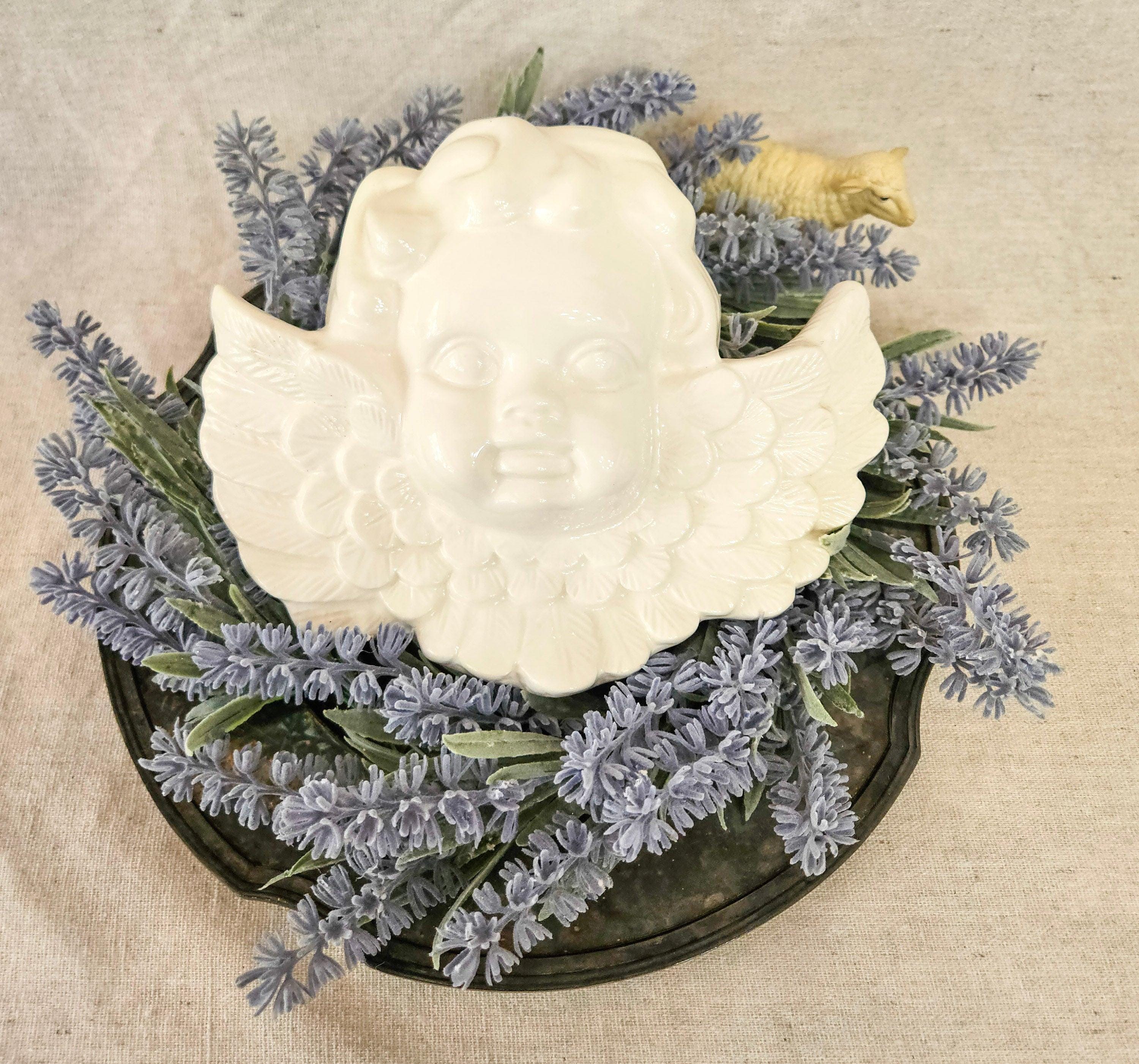 Cherub Face Ceramic Wall Hanging - Etsy