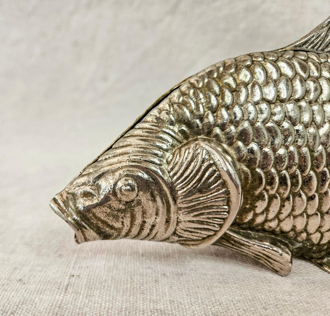 Mid-century Koi Fish Letter Holder Japanese Carp Silver Plated - Etsy