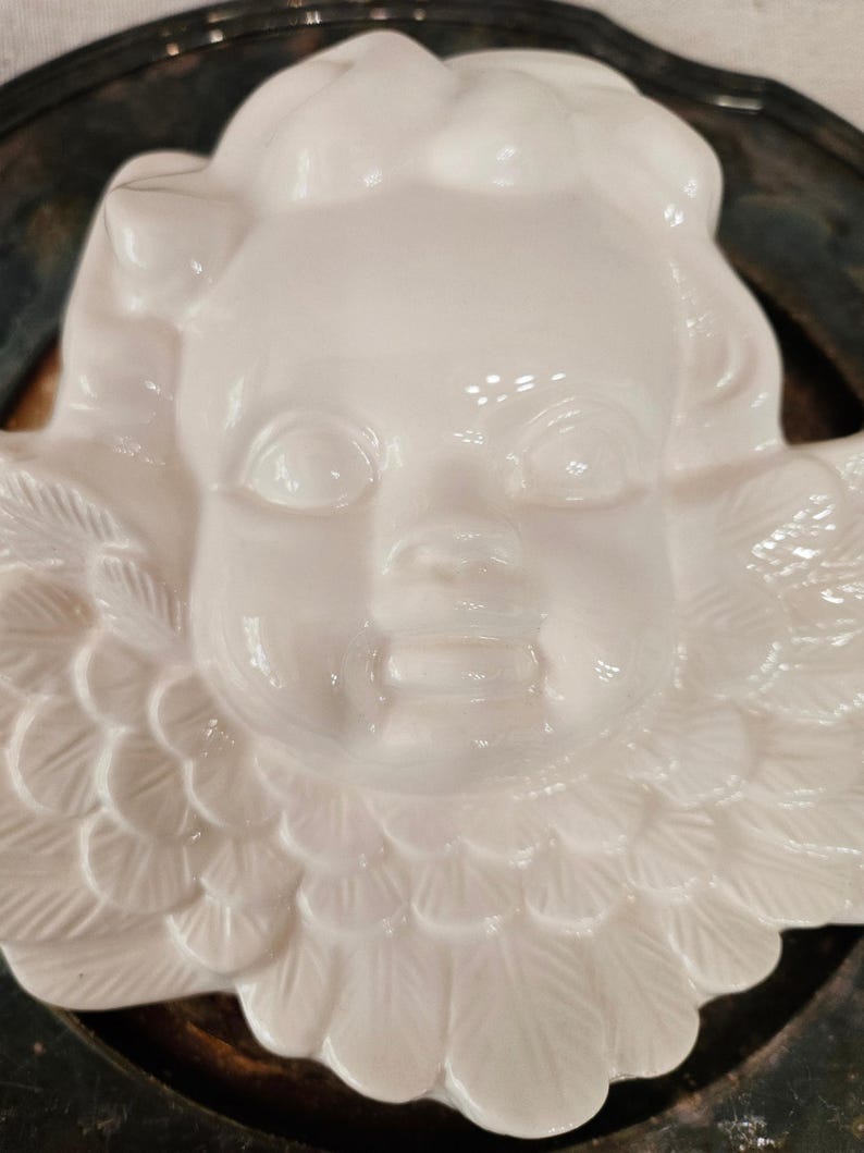 Cherub Face Ceramic Wall Hanging - Etsy