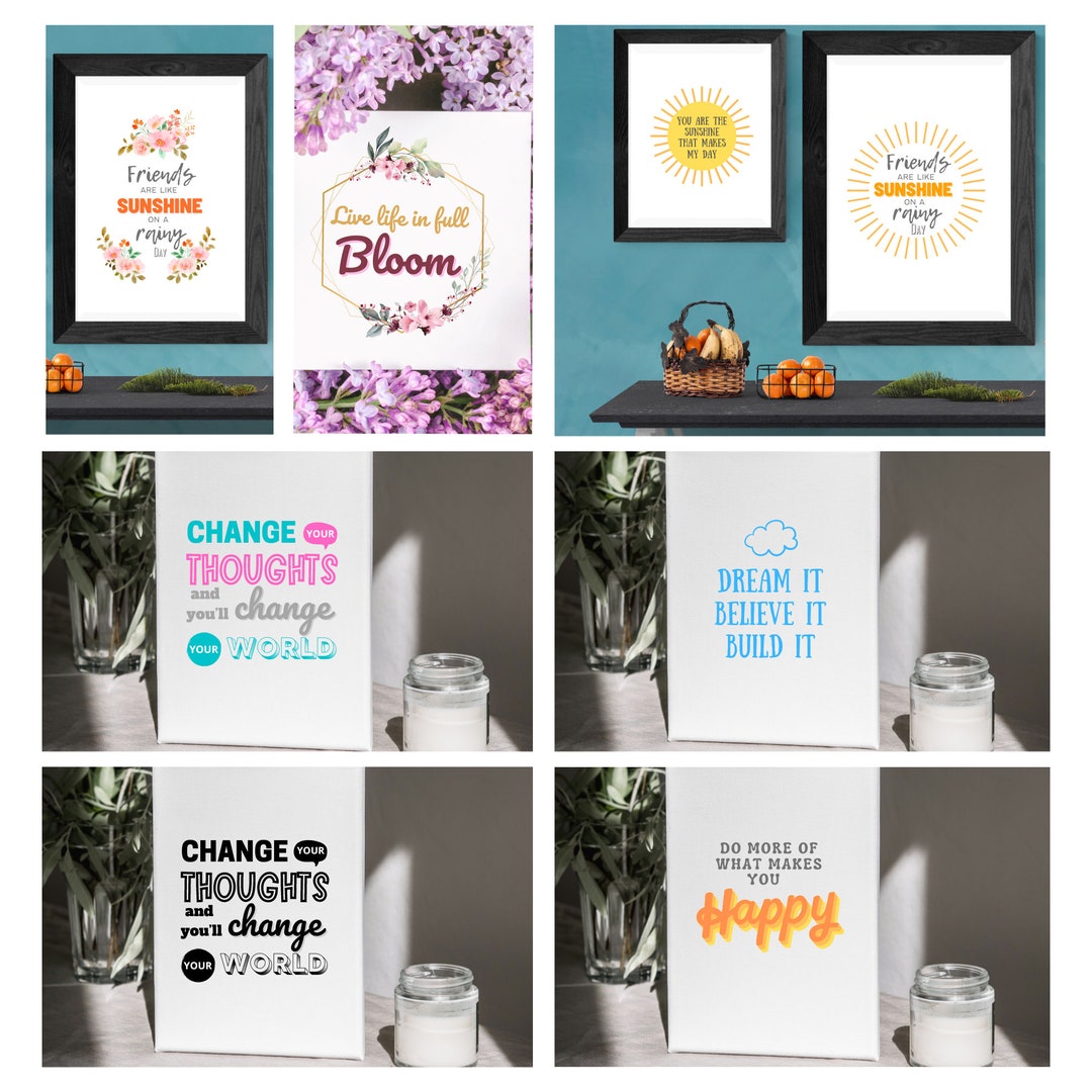 Colourful Positive Quote Collection, Positive Affirmation Quote, Home ...