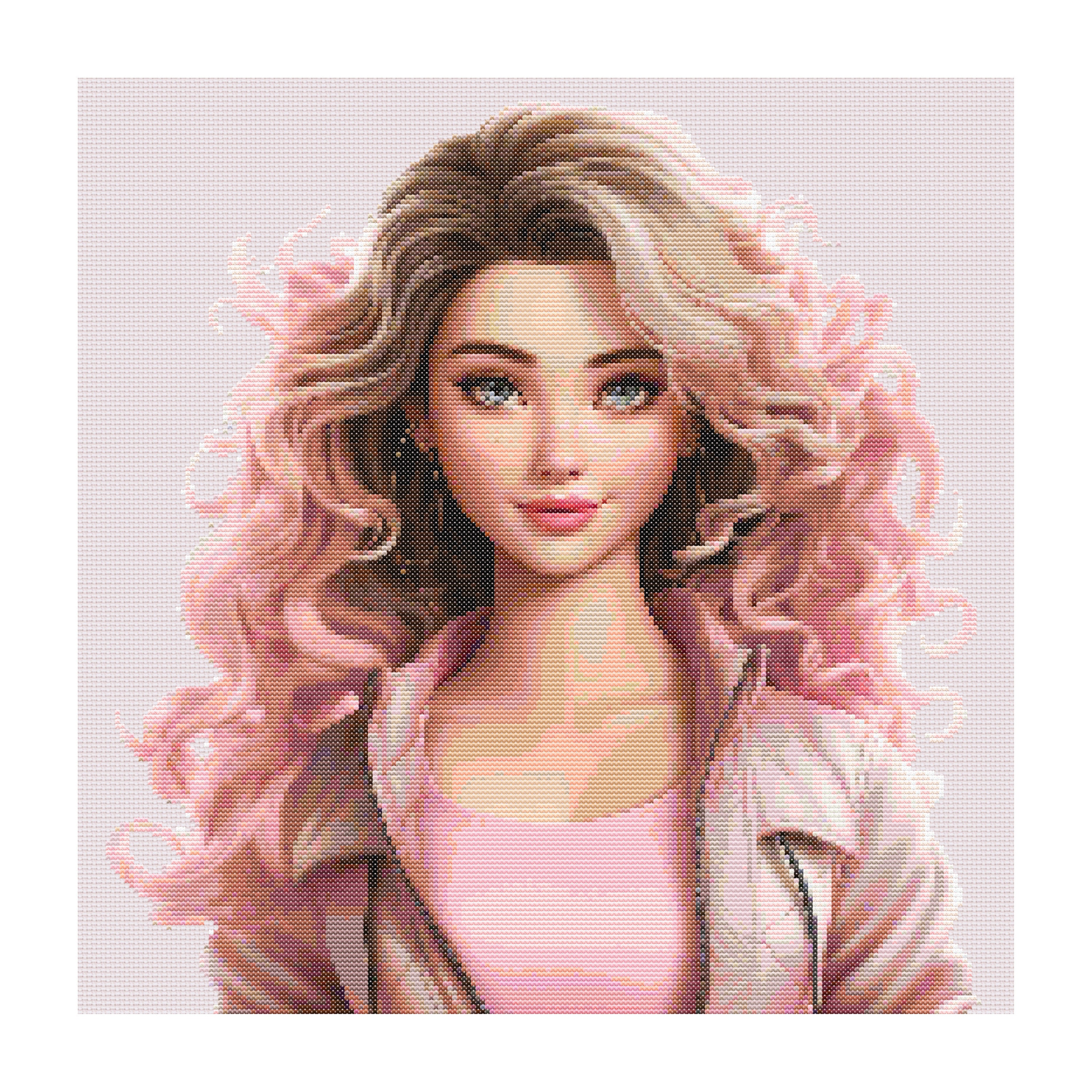 Barbie Cross Stitch Pattern Barbie Doll Pattern Pink Barbie - Etsy