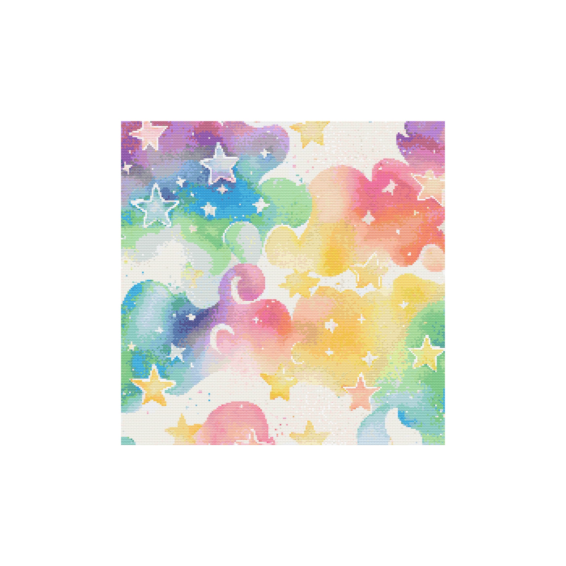 Rainbow Cross Stitch Pattern, PDF Pattern, PDF Cross Stitch Pattern ...