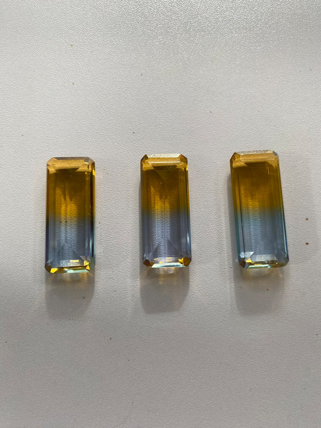 Two Toned Rectangular Jewels for Stained Glass - Etsy