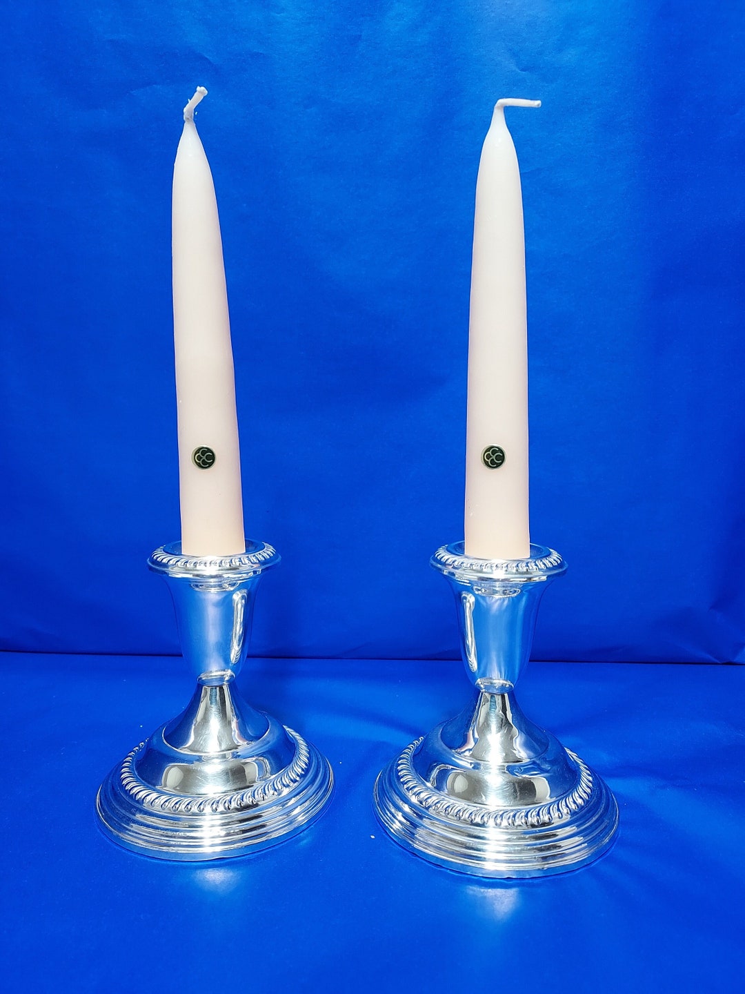 Empire Sterling Silver Candle Stick Holders - Etsy