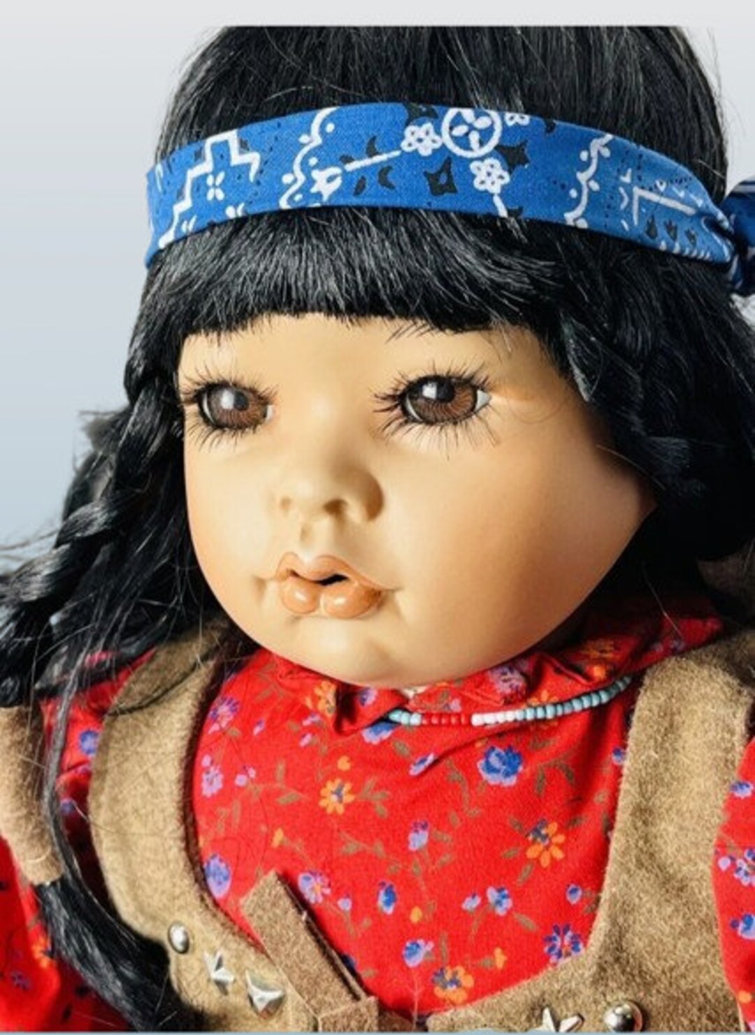 Nokomis Daughter of the Moon -val Shelton 19in Collectible Porcelain ...