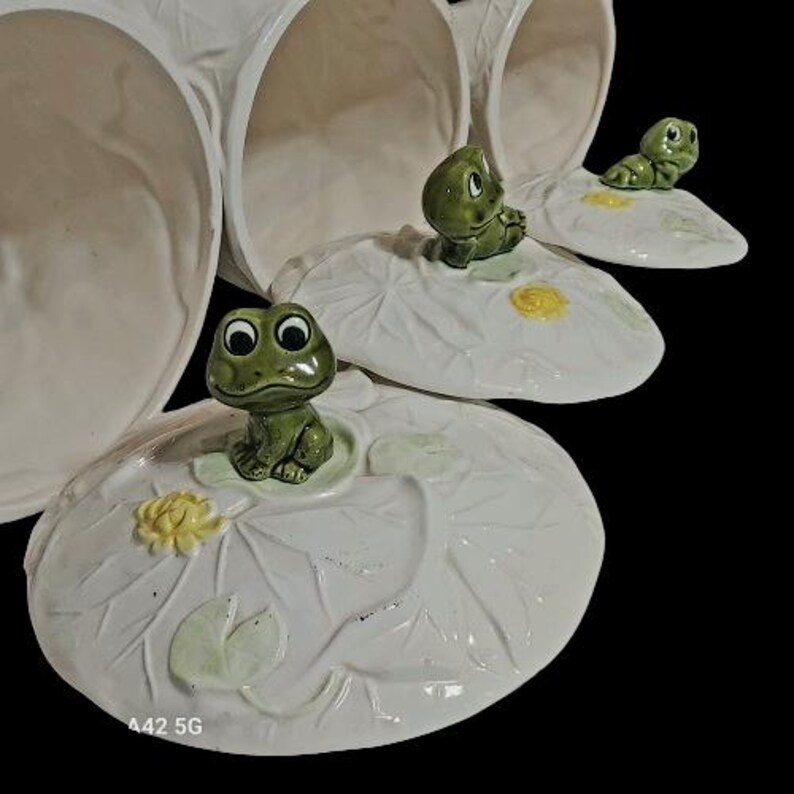Vintage Sears and Roebuck Frog Canisters - Etsy