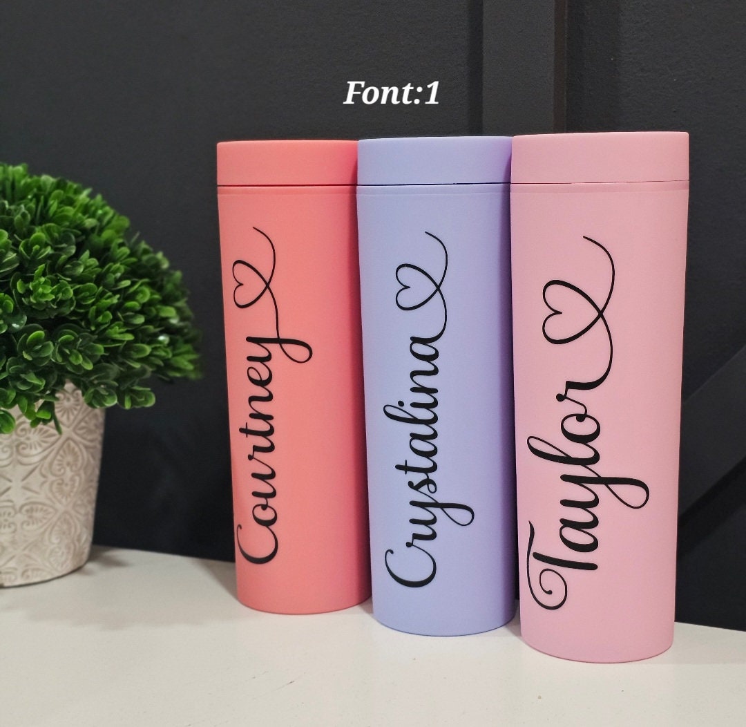 Customized Tumbler | Personalized Skinny Tumbler With Lid and Straw ...