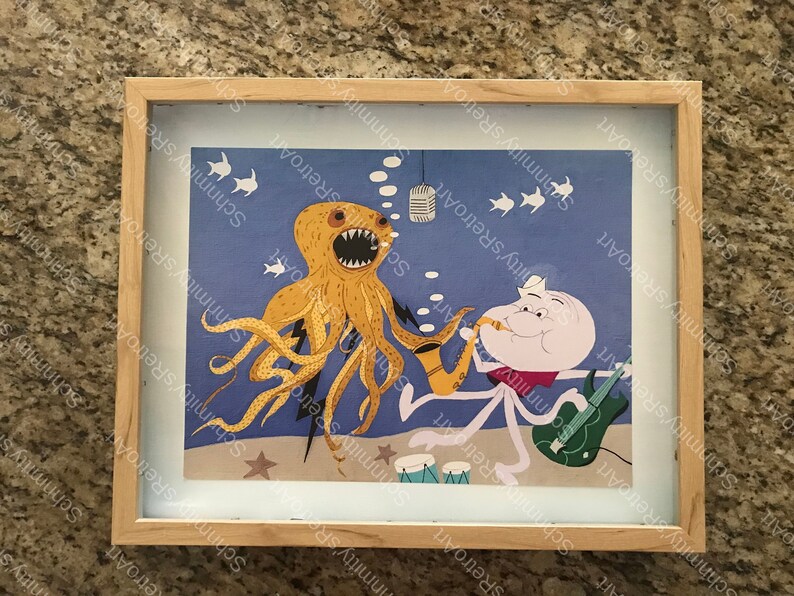 Retro Art Dirty Heads Logo Jams With Squiddly Diddly - Print 16x12 - Etsy