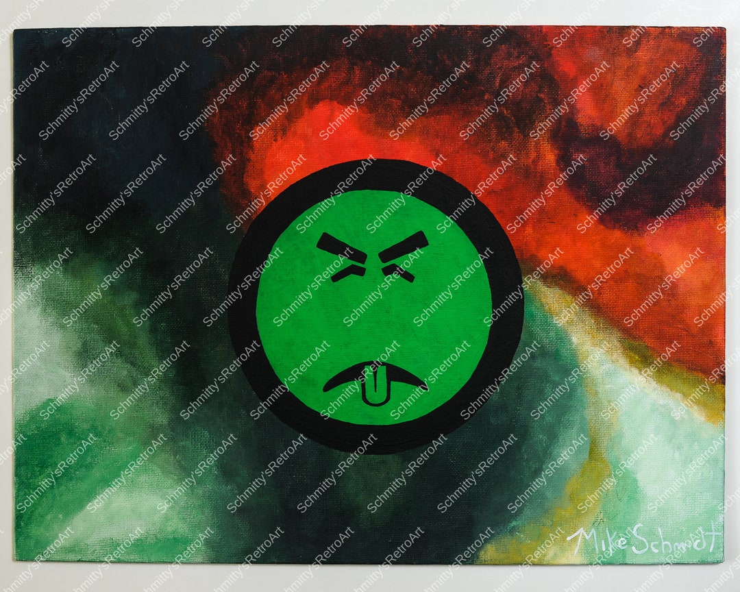 Retro Art Mr Yuk, PSA, Poison Control Center, 1970s, 1980s print 16x12 ...