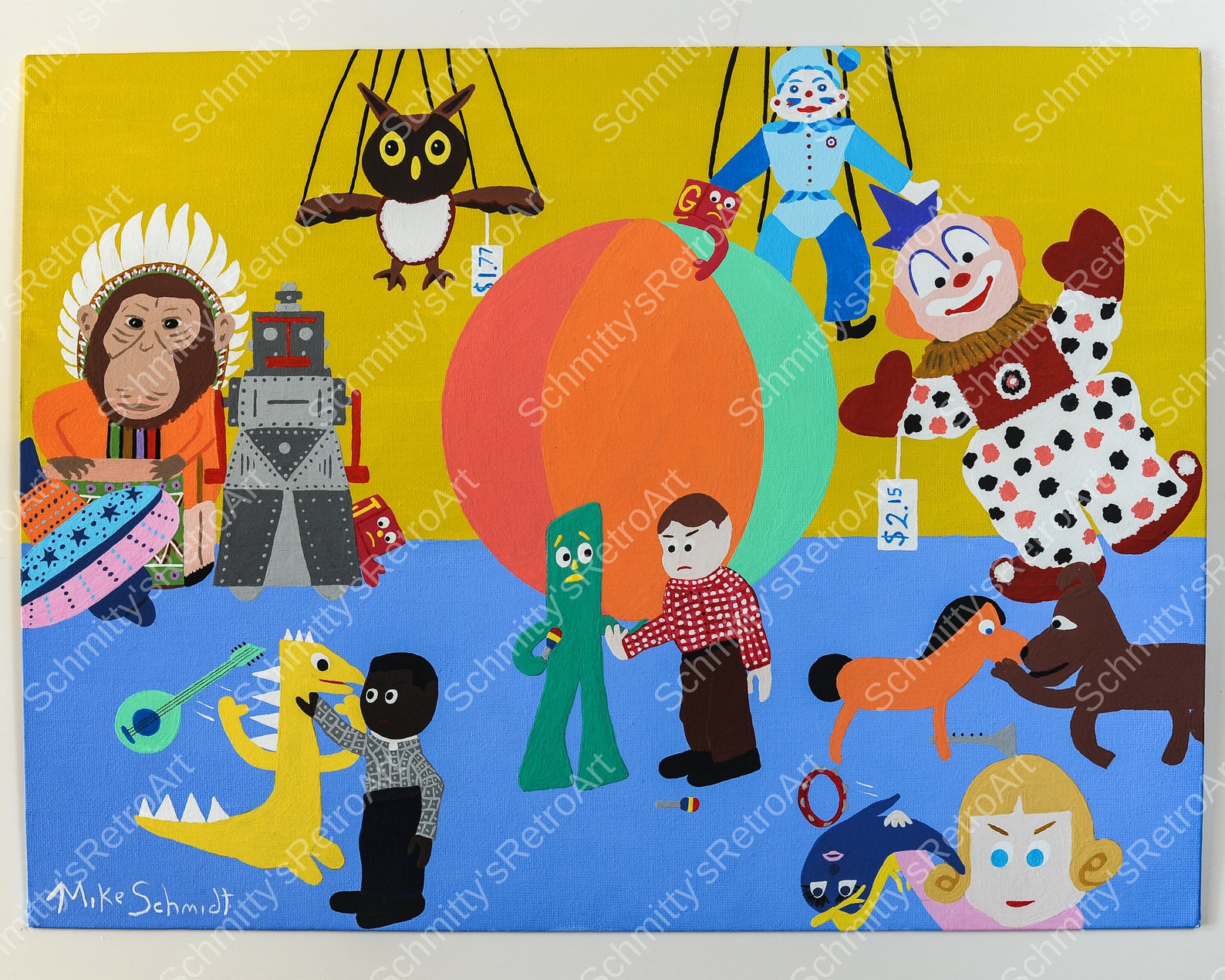 Retro Art Gumby Davey and Goliath Spoof Claymation - Print 16x12 - Etsy