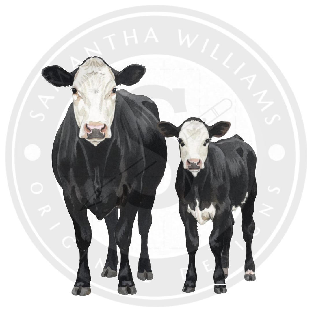 Black and White Face Cow PNG, Baldi Cow PNG, Cow Clipart, Transparent ...