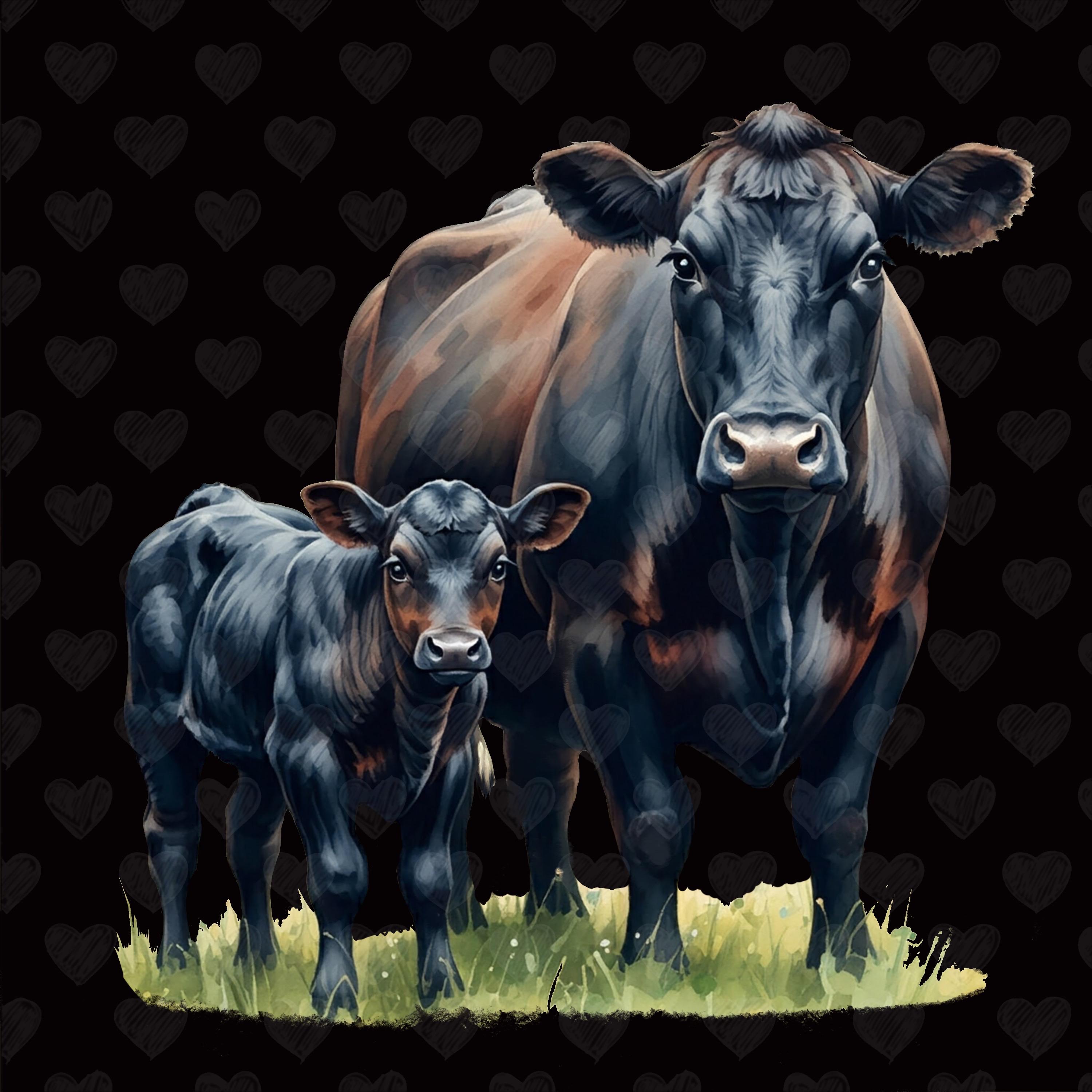 Cattle PNG, Beef Cows PNG, Black Angus, Cattle Clipart, Cow Silhouette ...