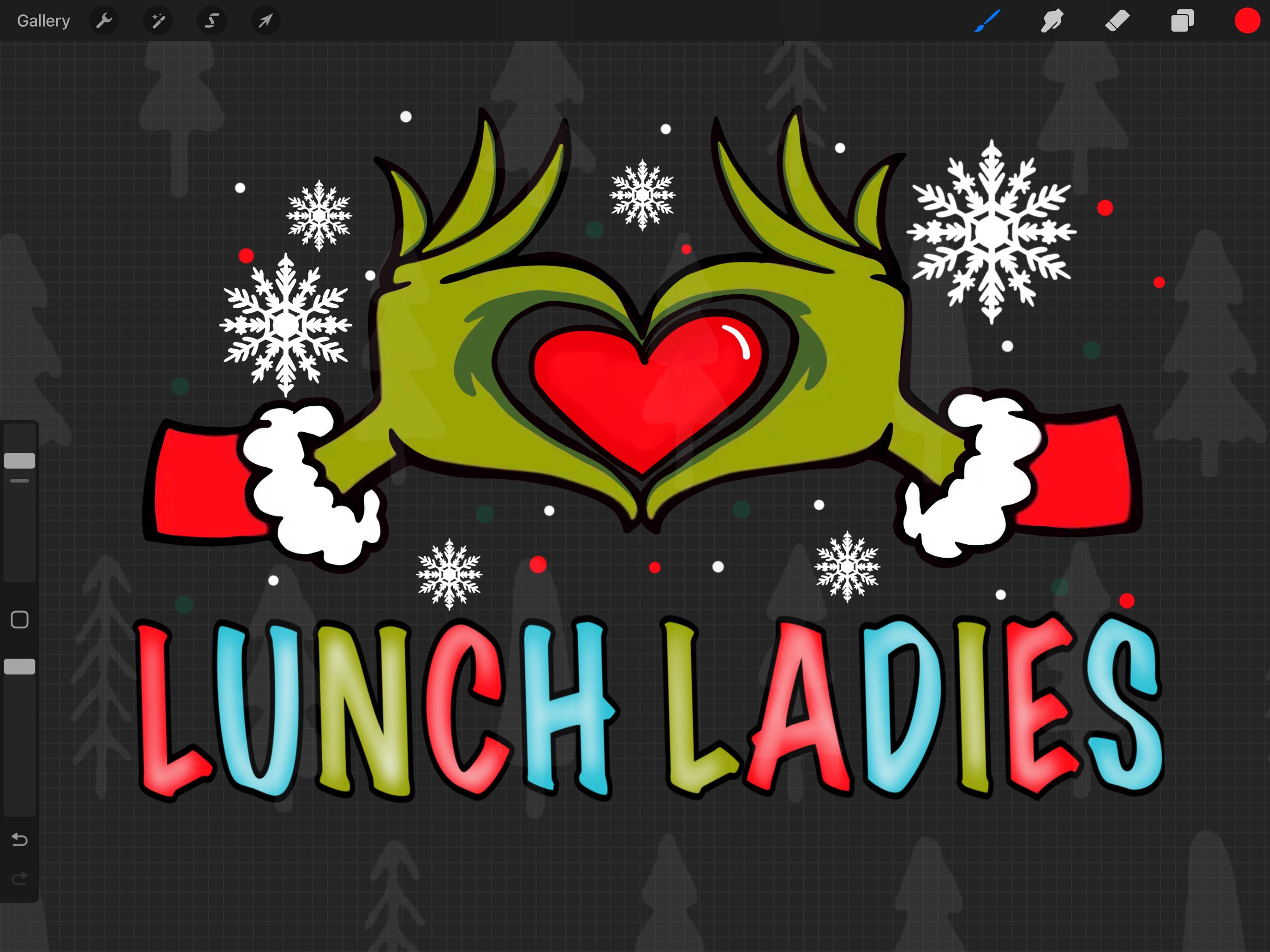 Grinch Lunch Ladies PNG: Christmas Cafeteria Design (digital) - Etsy