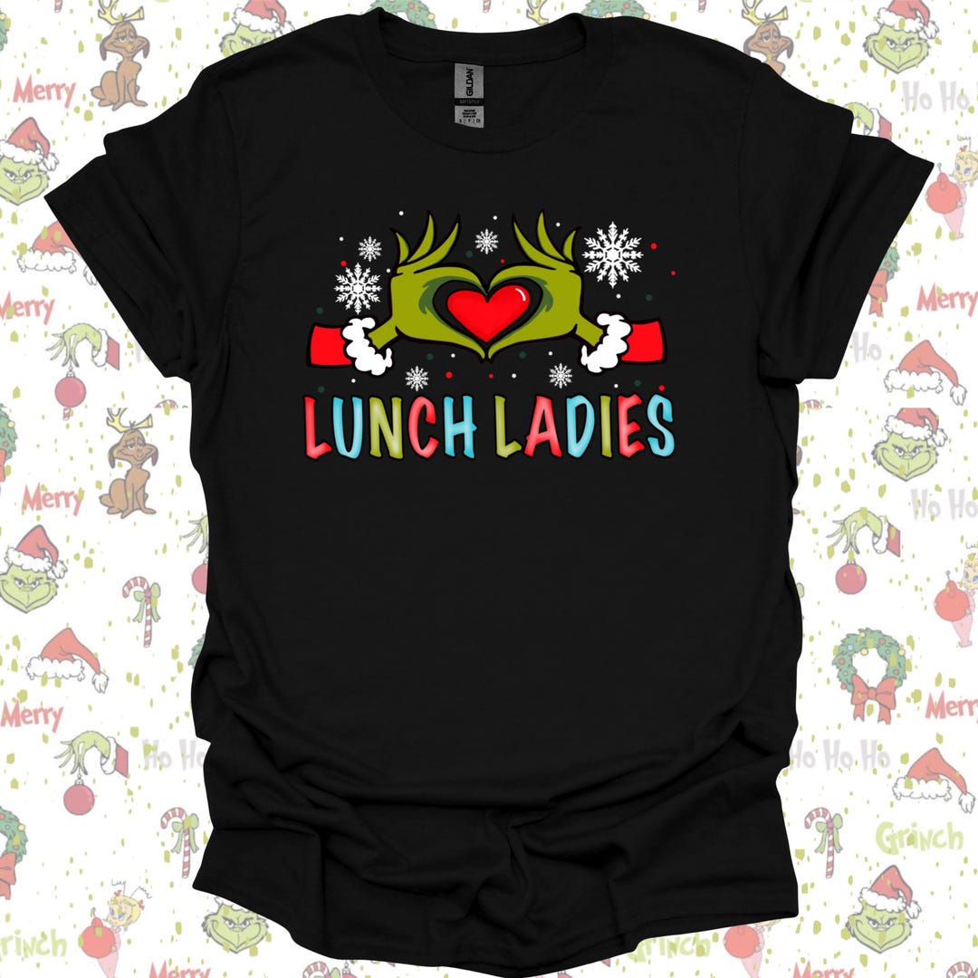 Grinch Lunch Ladies PNG: Christmas Cafeteria Design (digital) - Etsy