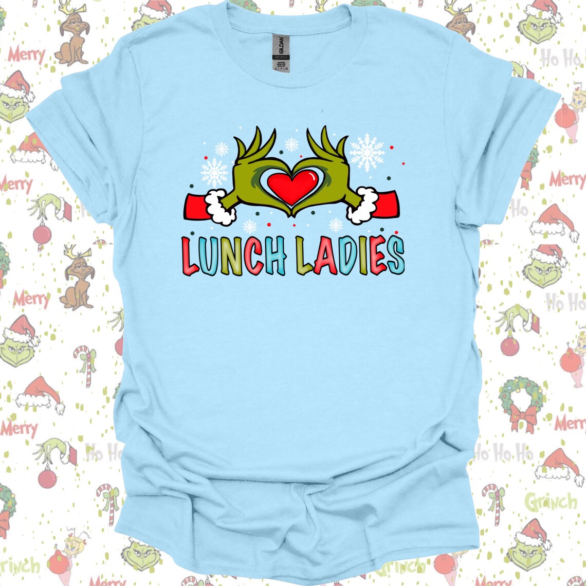 Grinch Lunch Ladies PNG: Christmas Cafeteria Design (digital) - Etsy