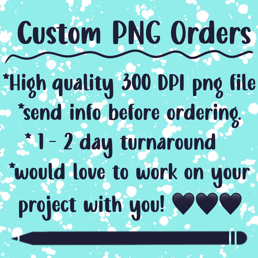 Custom PNG File - Etsy