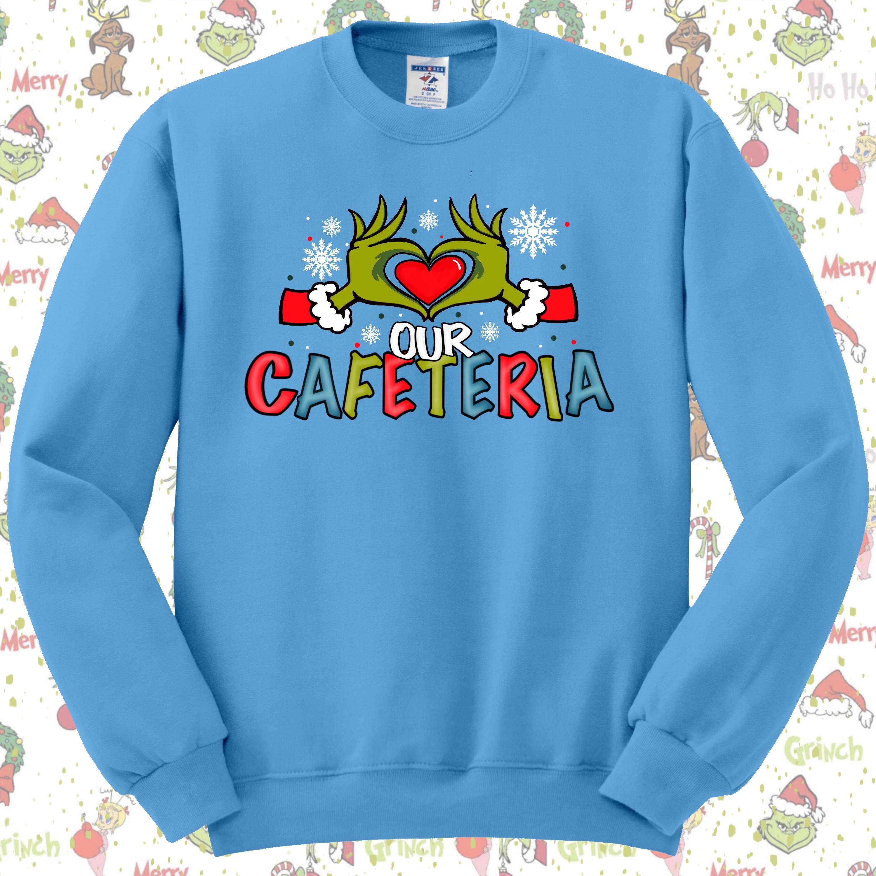 Grinch Cafeteria PNG: Christmas Lunch Lady Design (digital) - Etsy