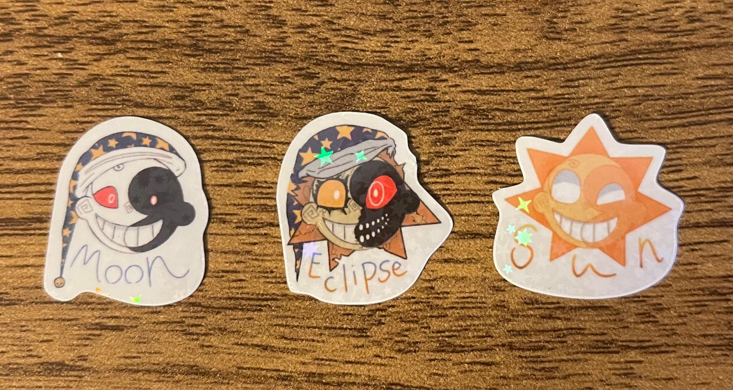 FNAF Daycare Attendant, Sun, Moon, & Eclipse holographic Stickers - Etsy FNAF Daycare Attendant, Sun, Moon, & Eclipse holographic Stickers - Etsy