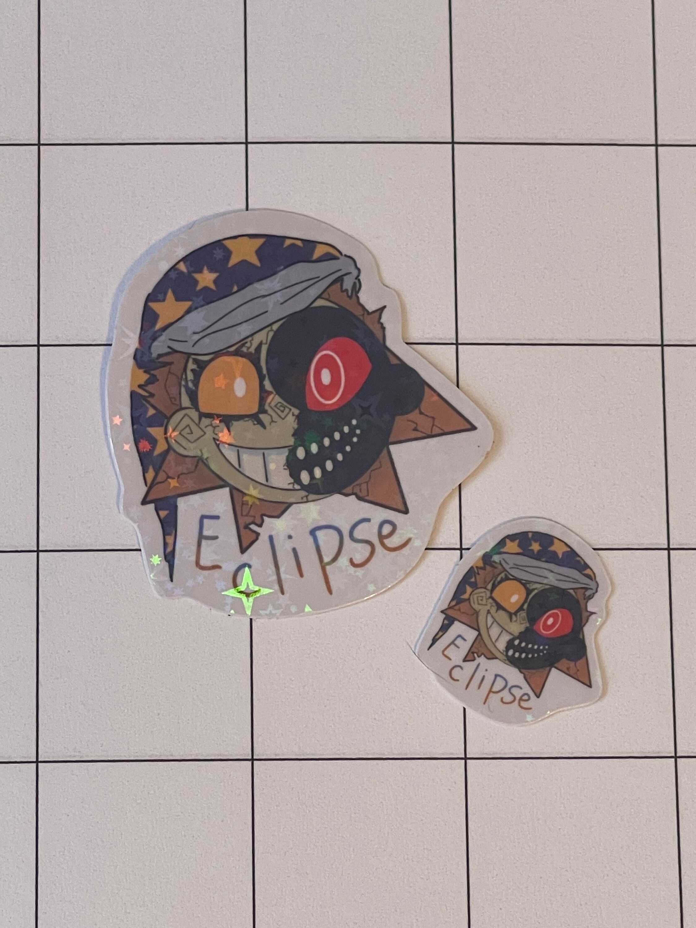 FNAF Daycare Attendant, Sun, Moon, & Eclipse holographic Stickers - Etsy FNAF Daycare Attendant, Sun, Moon, & Eclipse holographic Stickers - Etsy