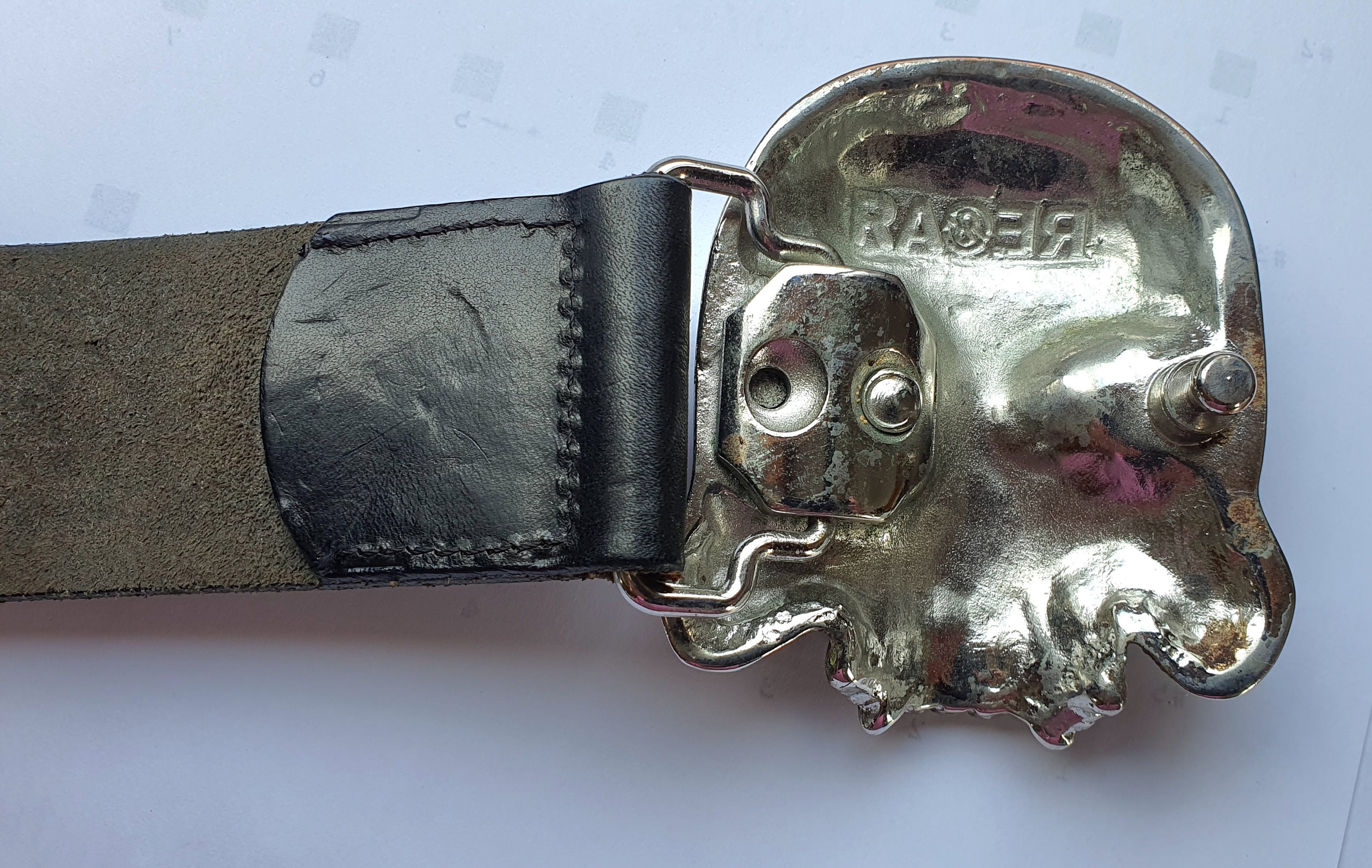Skull Belt Buckle, RAER, Rag Restyle, Ray Recycle - Etsy