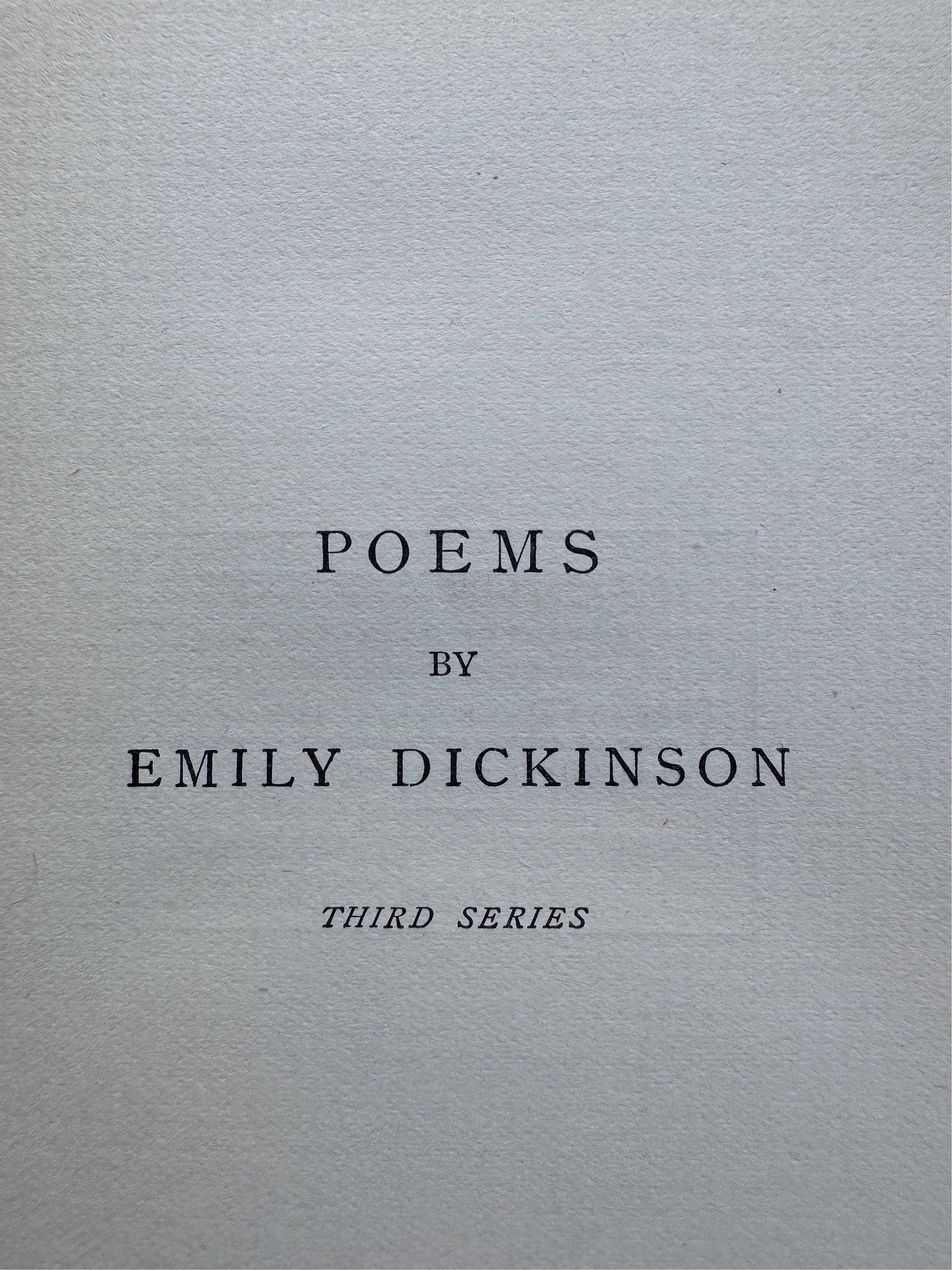 A Rare Third Series Emily Dickinson Book - Etsy