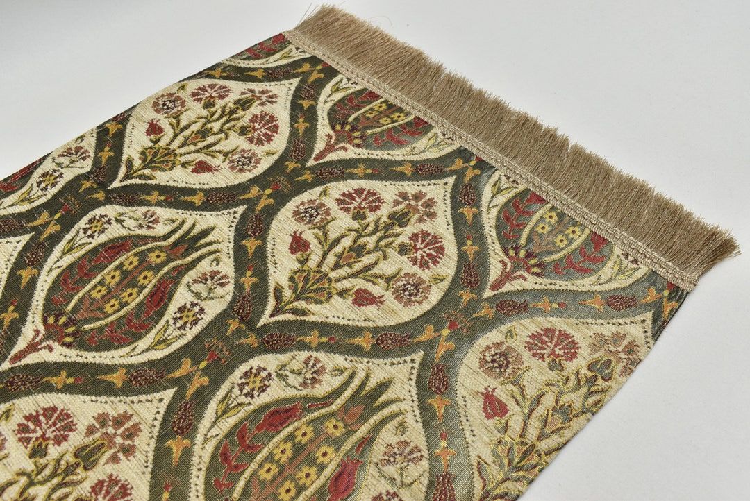 Traditional Table Runner, Bedroom Runner, Ivory Color, Handmade Table ...