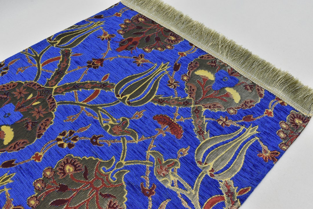 Cobalt Blue Color, Handmade Table Runner, Bedroom Runner, Authentic ...