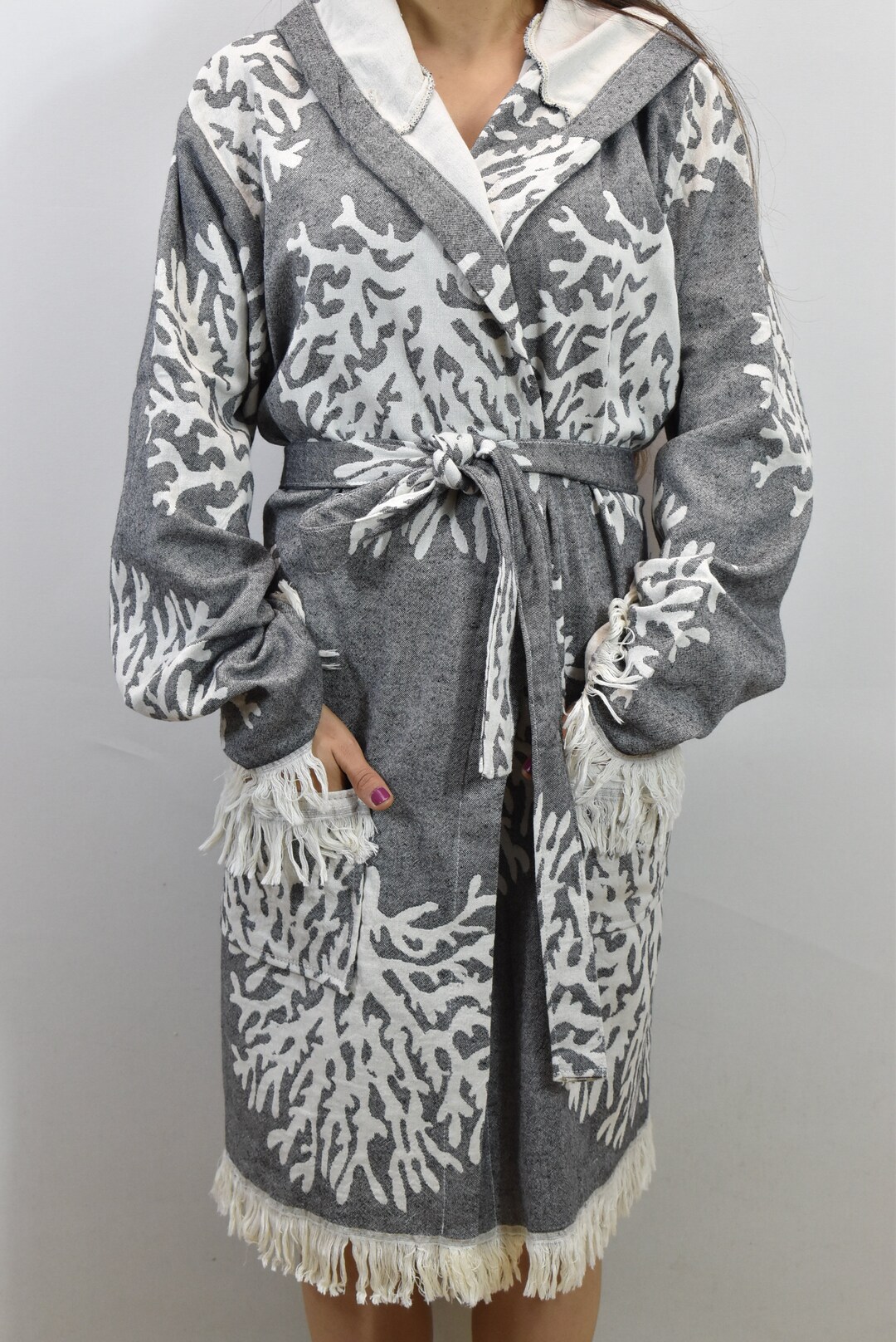 Beach Robe, Turkish Bathrobe, Peshtemal Robe, Bathrobes, Chic ...