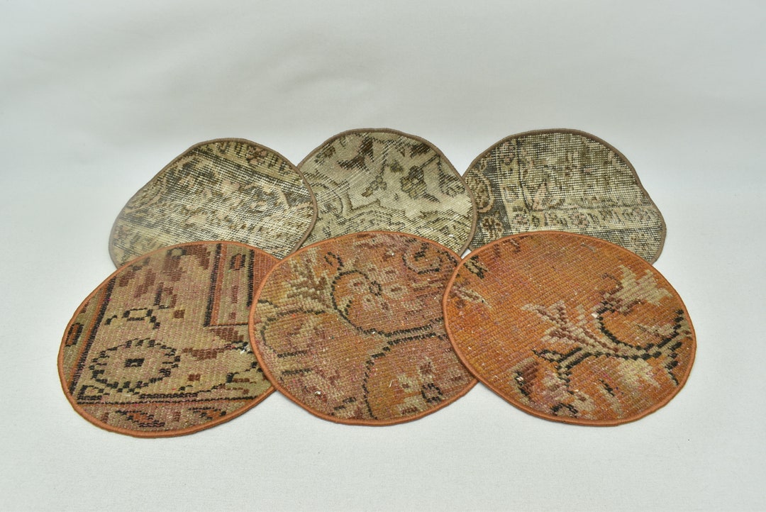 Rustic Supla, Vintage Supla, 6 Pieces Circle Under Plate, Kitchen Decor ...