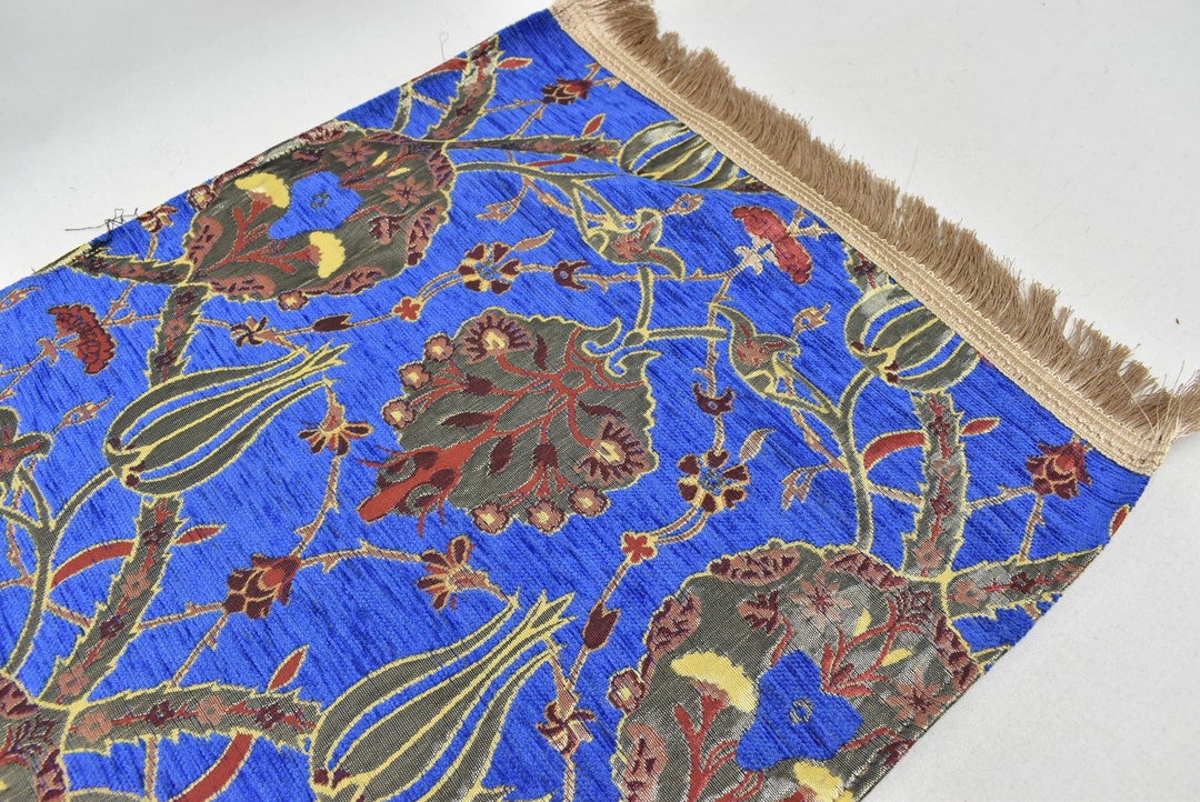 Traditional Table Runner, Bedroom Runner, Cobalt Table Decor, Handmade ...