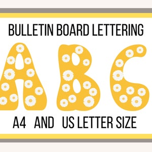 WELCOME Bulletin Board, Groovy Display Board Letters, Daisy Classroom ...