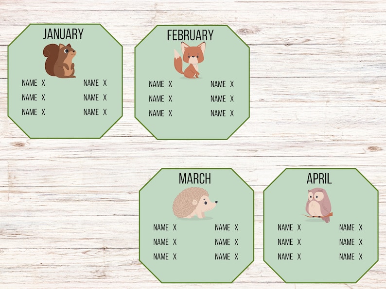 EDITABLE Woodland Classroom Birthday Display, Primary School Cute ...