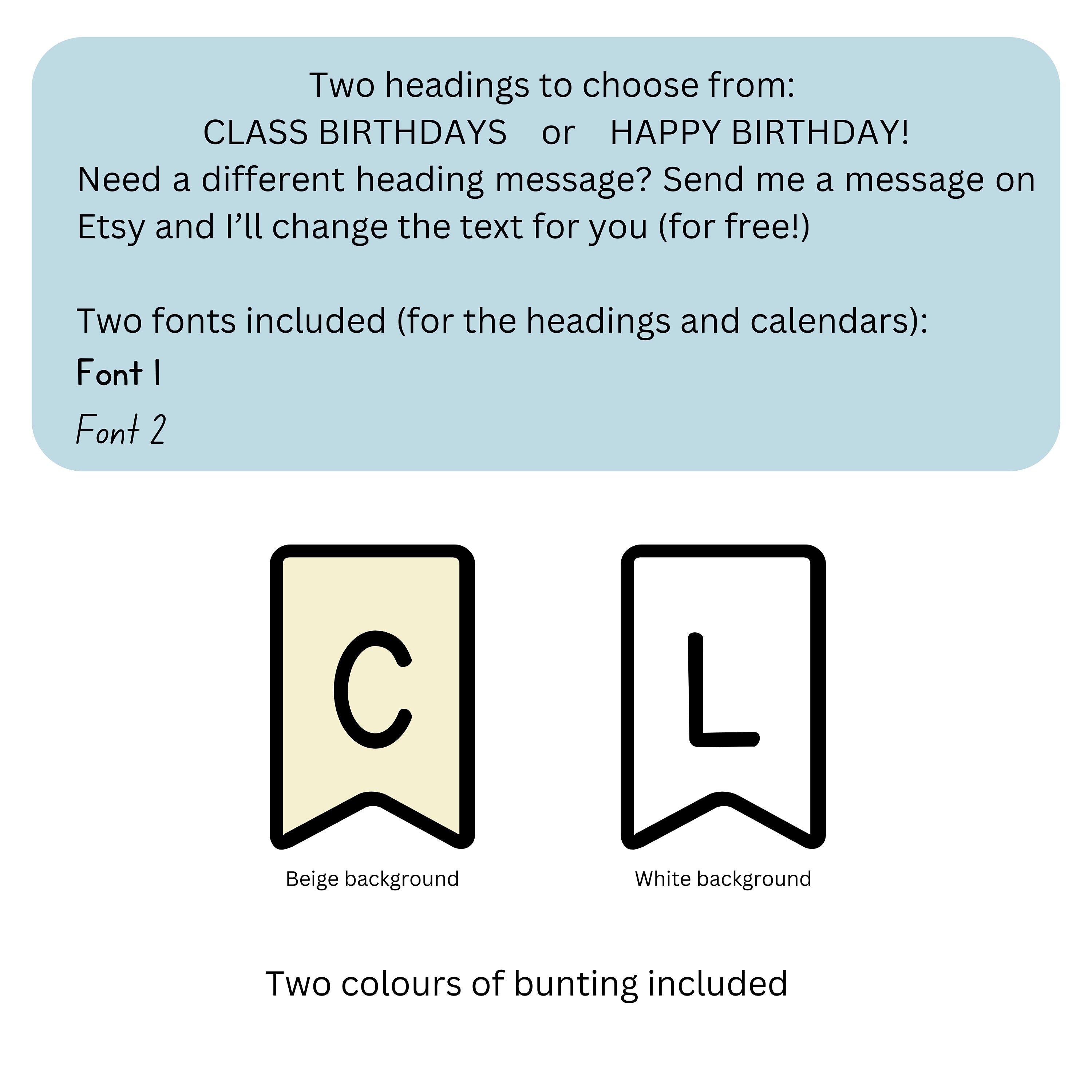 EDITABLE Boho Plant Classroom Birthday Display, Bulletin Board Plant ...