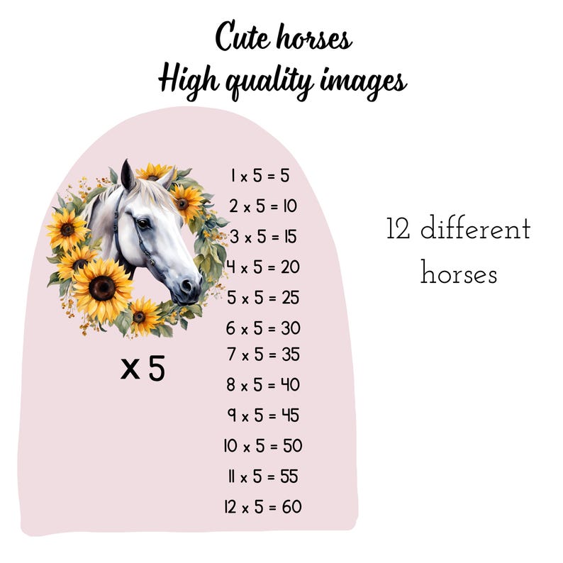 Horse Classroom Decor, Times Tables Classroom Display, Multiplication ...