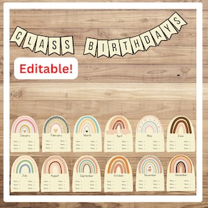 EDITABLE Classroom Birthday Display, Primary School Cake Birthday ...