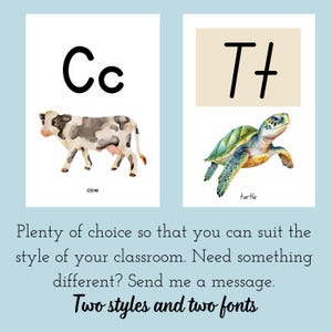 Alphabet Poster, Abc Flash Cards, Homeschool Educational Display ...