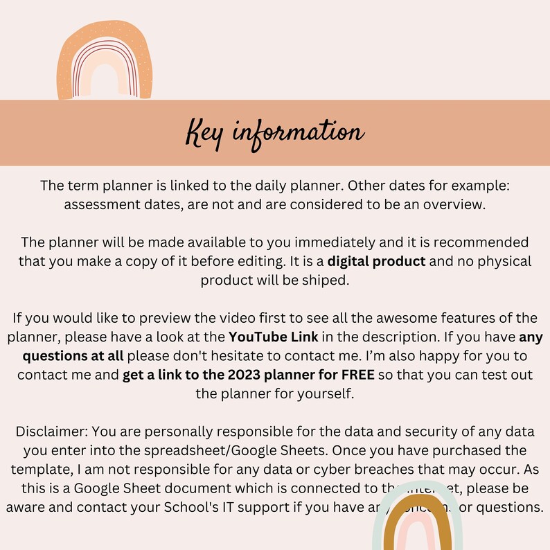 2024 Australian Teacher Google Sheets Planner, Digital Calendar, Daily ...