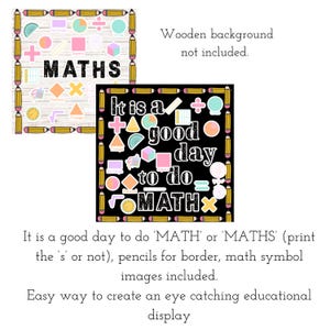 It is a Good Day to Do Math, Maths Bulletin Board Kit, Bright Groovy ...