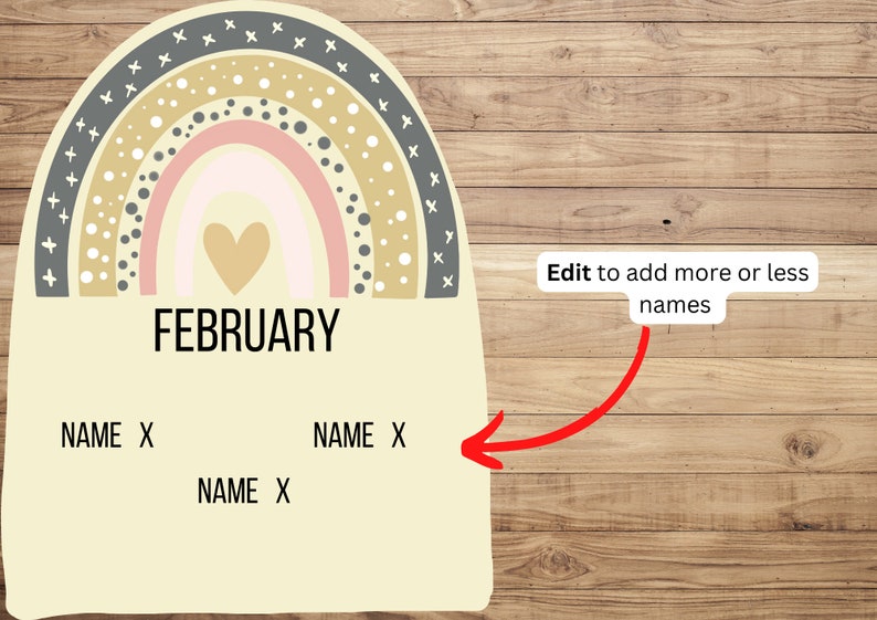 Birthday Bulletin Board Printable, Classroom Birthday Display, Monthly ...