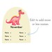 EDITABLE Dinosaur Classroom Birthday Display, Primary School Birthday ...