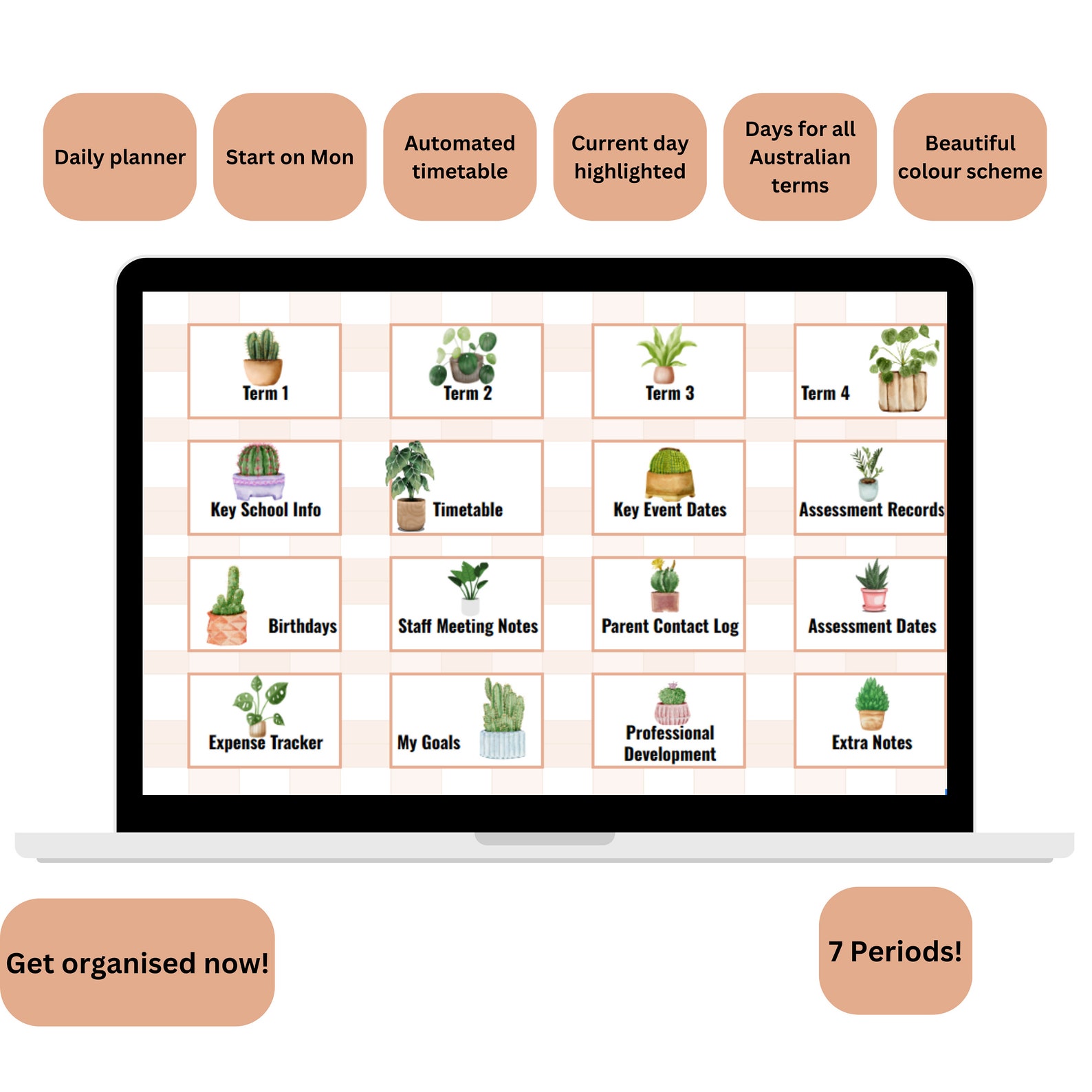 2024 Digital Teacher Planner Australia Google Drive, Digital Teacher ...