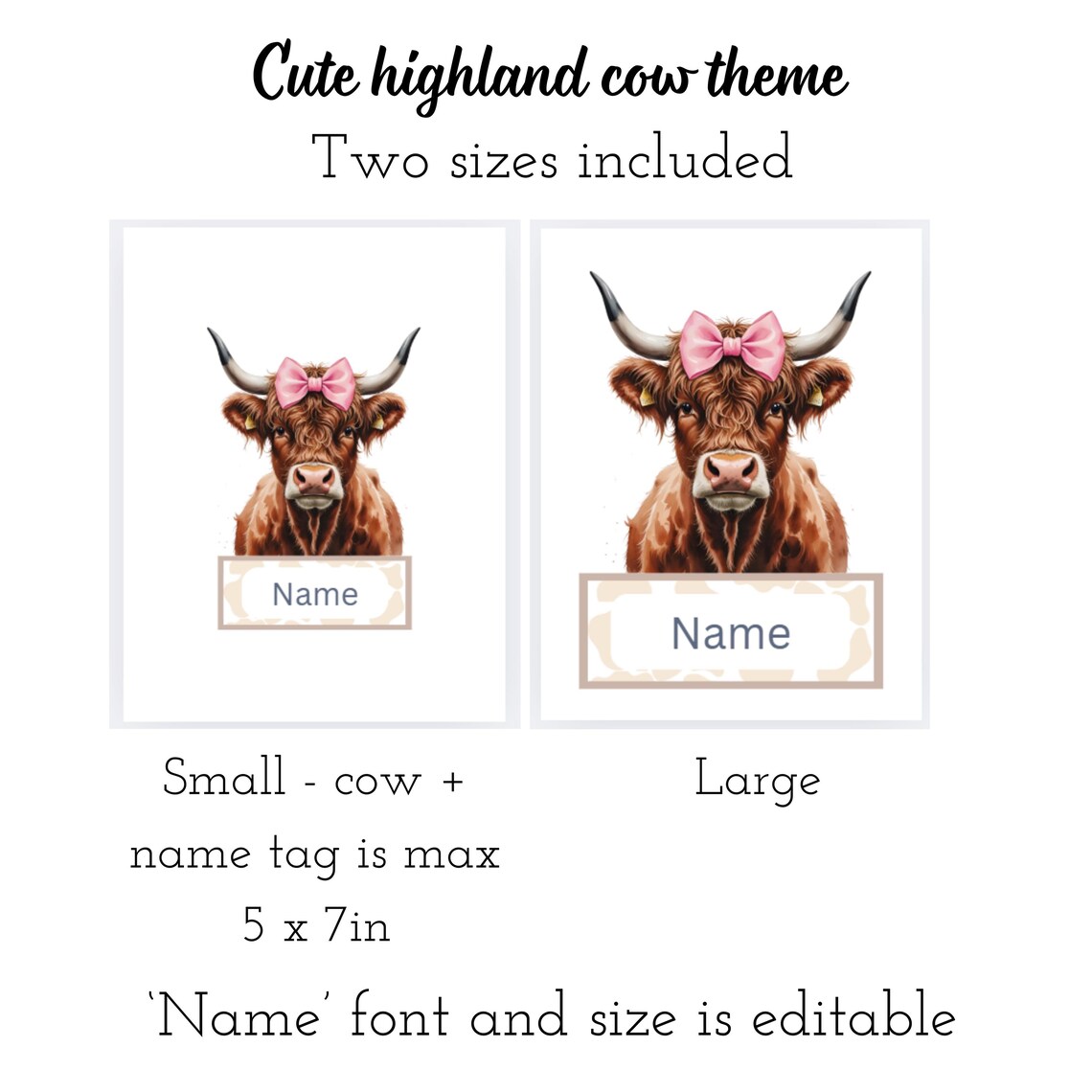 Editable Highland Cow Classroom Wall Art Display | “holy Cow We’re a ...