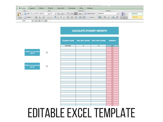 Excel Test Template