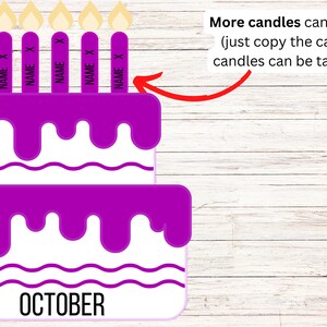 EDITABLE Classroom Birthday Display, Primary School Cake Birthday ...