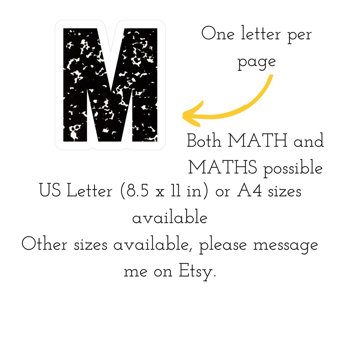 Math Classroom Board, Maths Bulletin Board Kit, Printable Maths Display ...