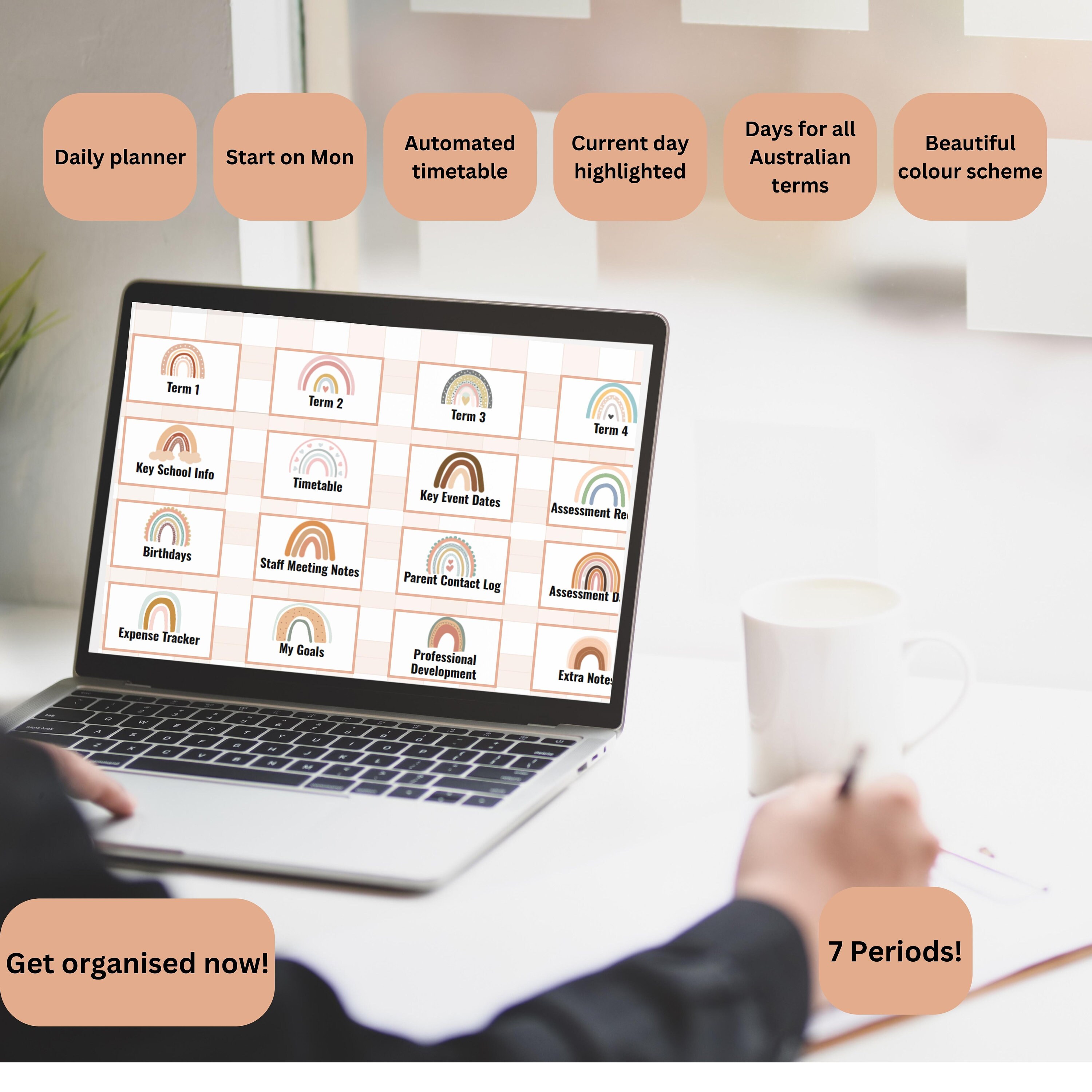2024 Digital Teacher 10 Period Planner Australia Google Drive, Digital ...