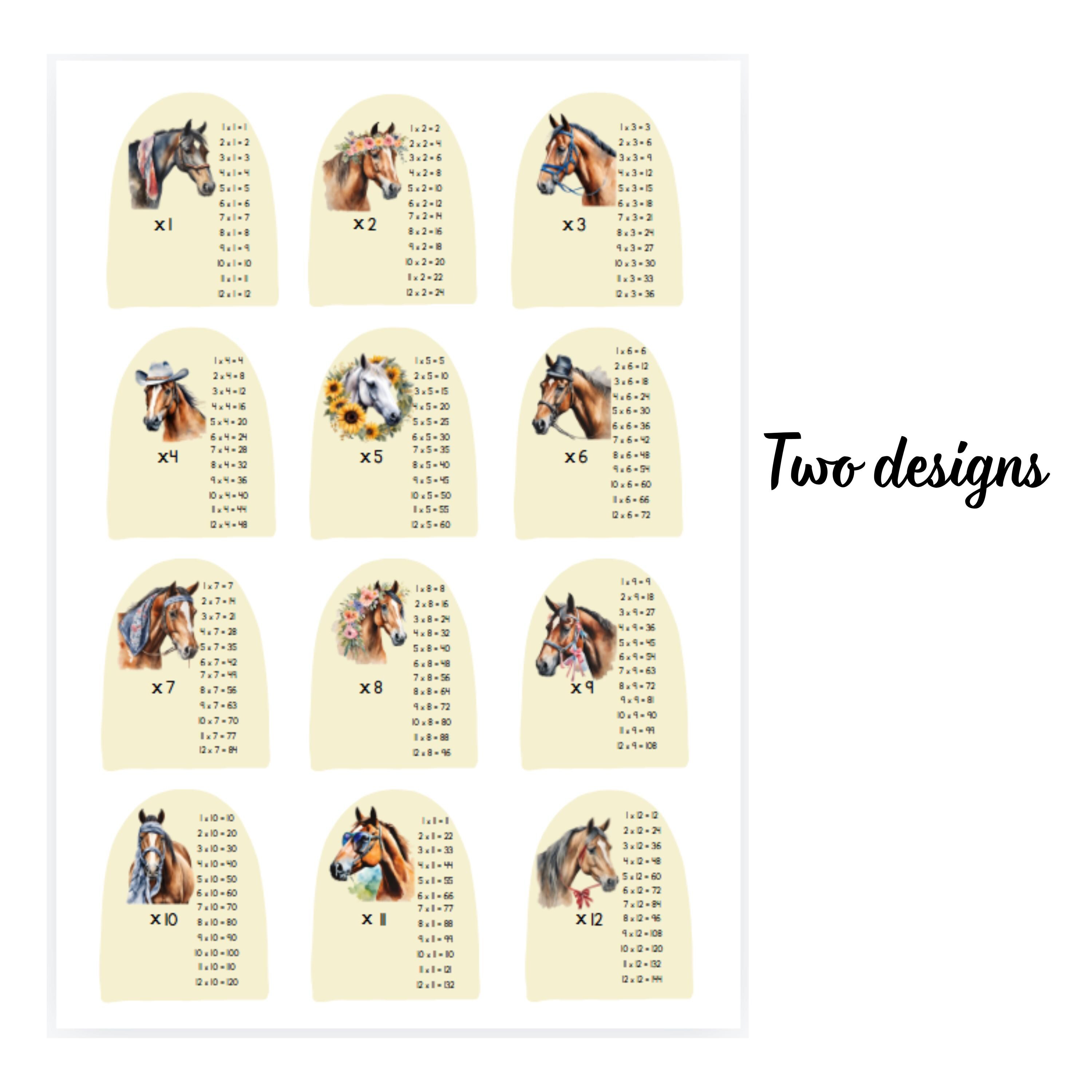 Horse Classroom Decor, Times Tables Classroom Display, Multiplication ...