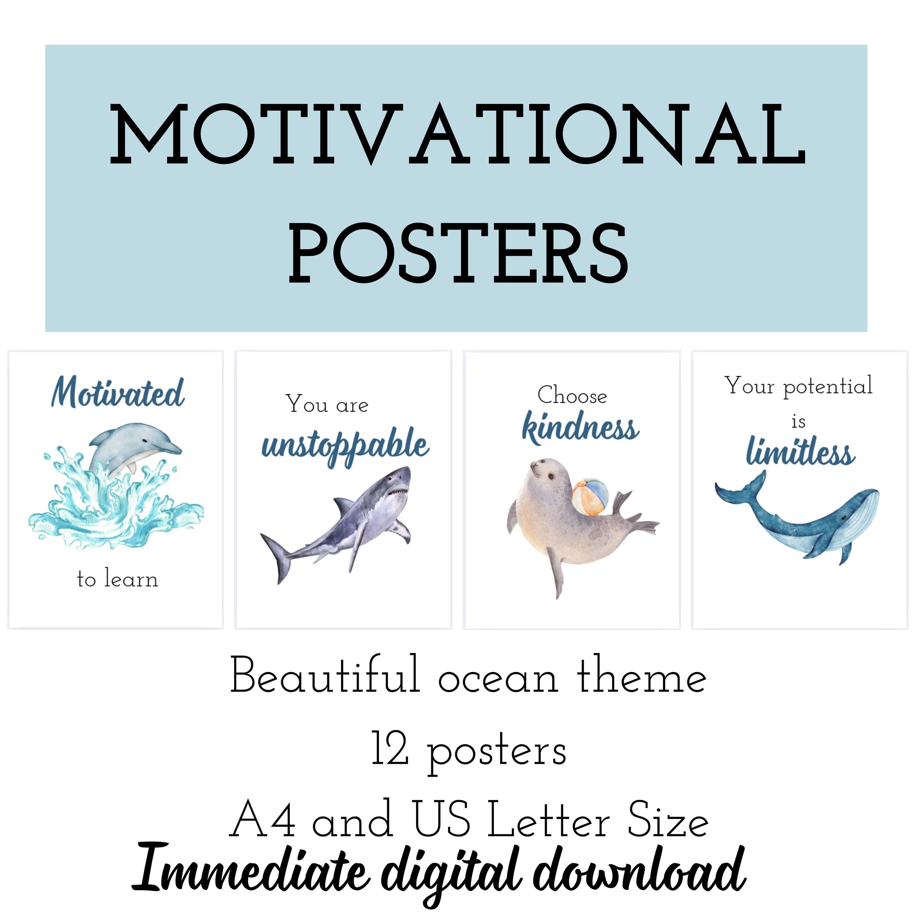 Sea Animals Bulletin Board, Marine Classroom Decor, Neutral Playroom ...
