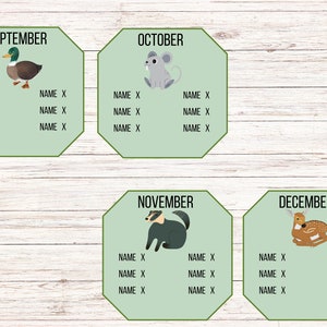 EDITABLE Woodland Classroom Birthday Display, Primary School Cute ...