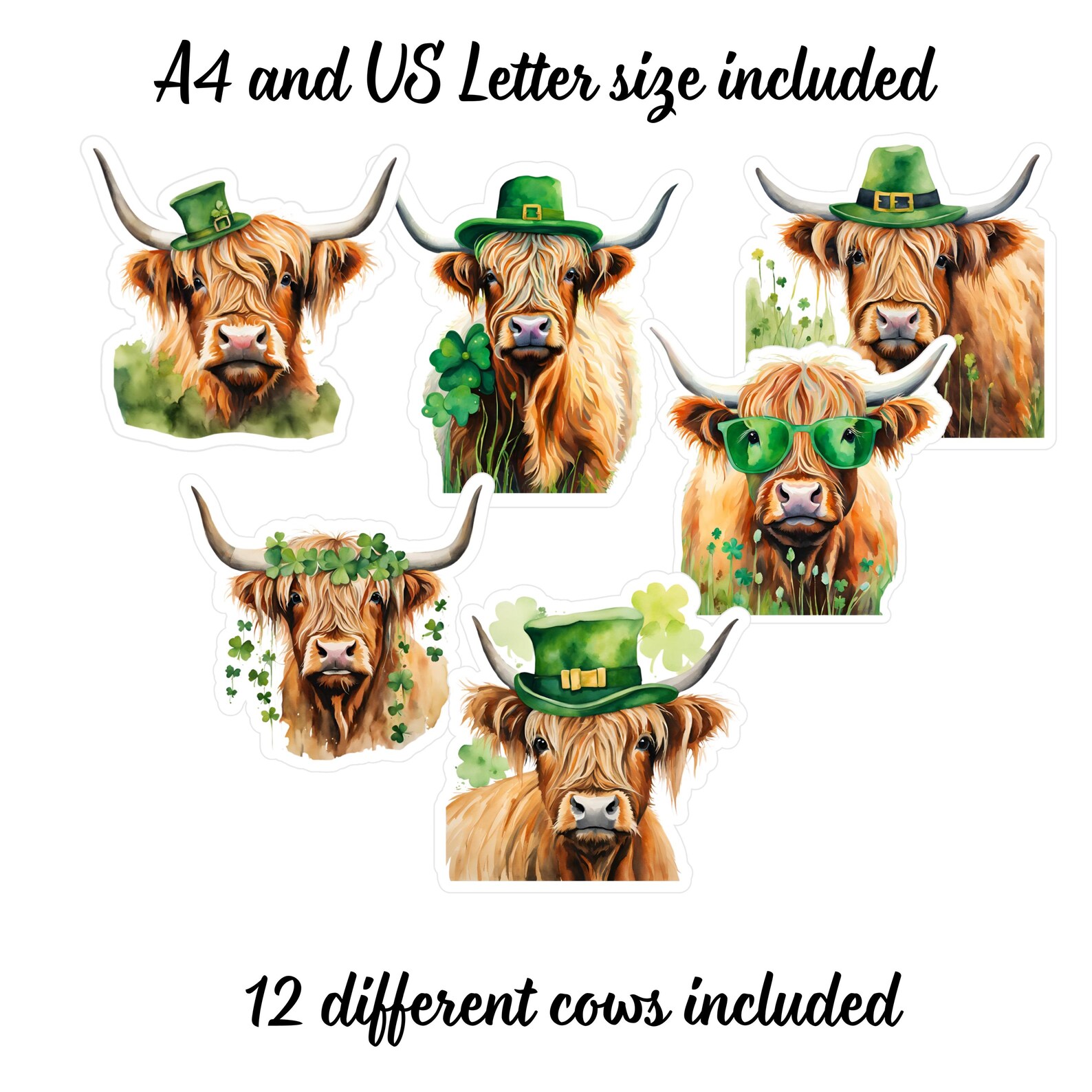 St Patrick's Day Cow Classroom Display, Western Theme Door Decor ...